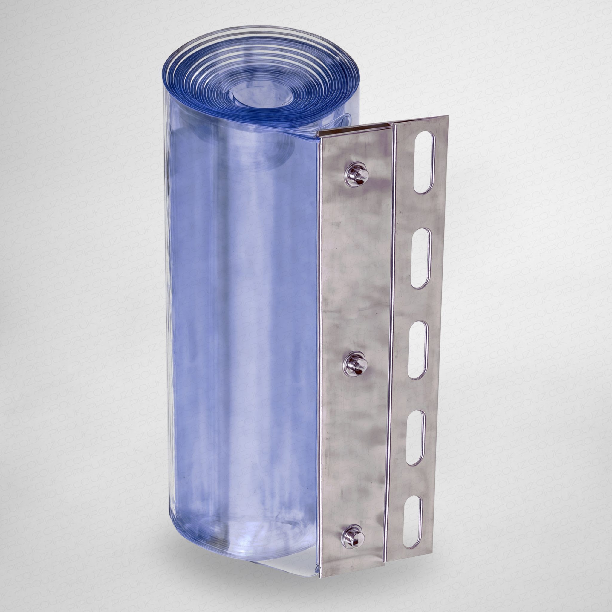 Clear PVC Curtain Temperature Barrier With Hanging Plates – Pirouz Ltd.